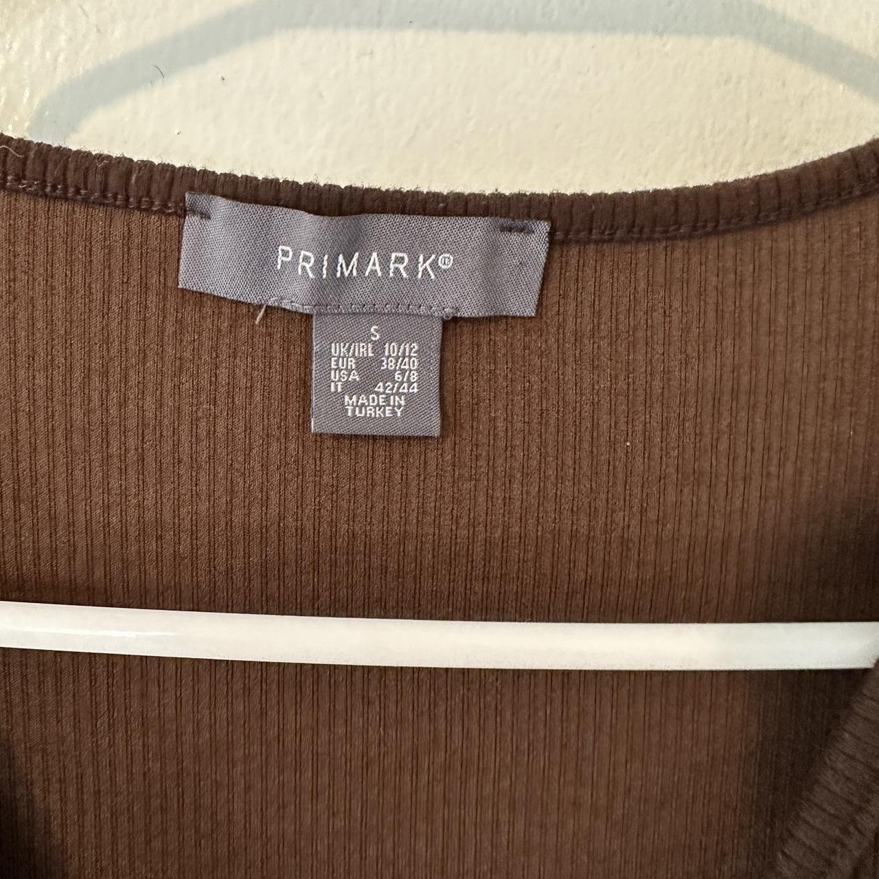 Primark Women's Brown Crop-top | Depop