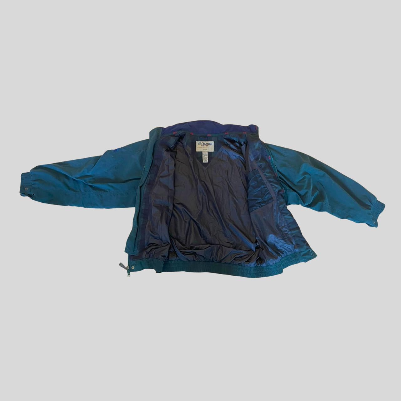 Vintage Tourney Wind and Waterproof Jacket. 80s/90s... - Depop