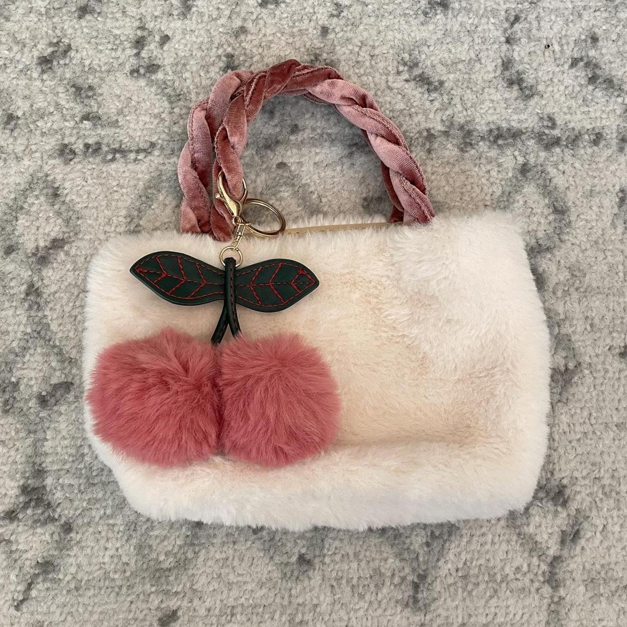 the prettiest cherry fuzzy mini bag! 🍒 - Depop
