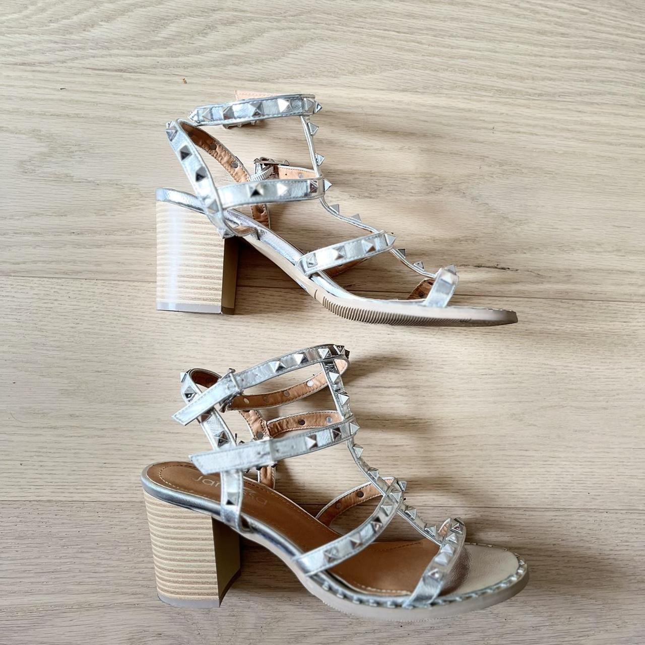 Silver rockstuds sandals Sandali con borchie... - Depop