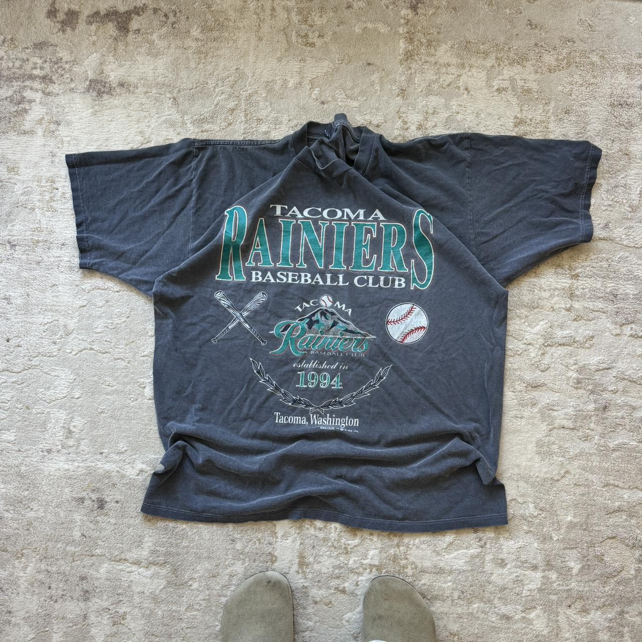 Sweet Tacoma rainiers graphic t shirt Dated mid 90s... - Depop