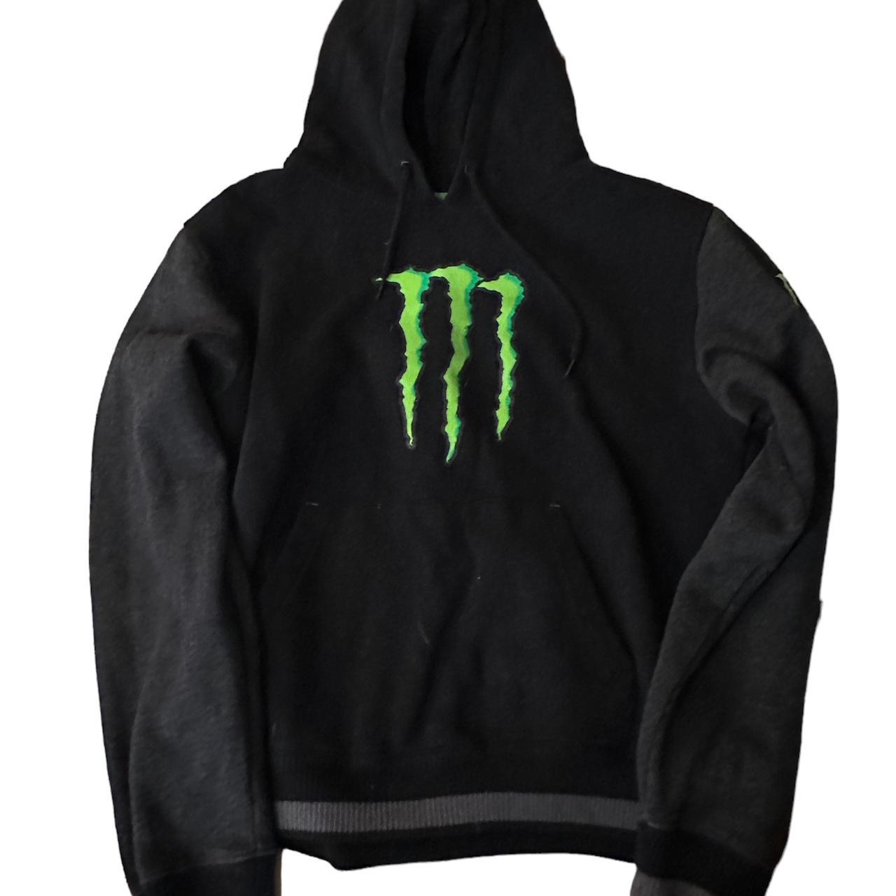 Vintage Monster energy drink jacket hoodie y2k 2000s... - Depop
