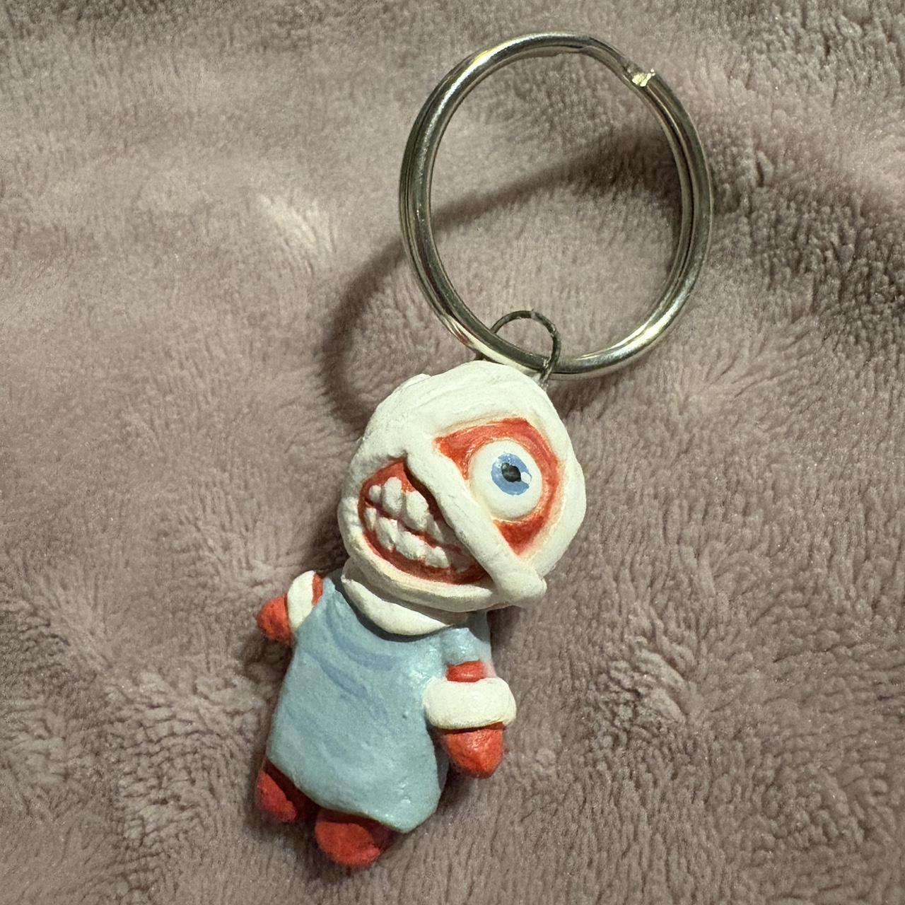 One of a kind Hand-made Mouthwashing Curly keychain... - Depop