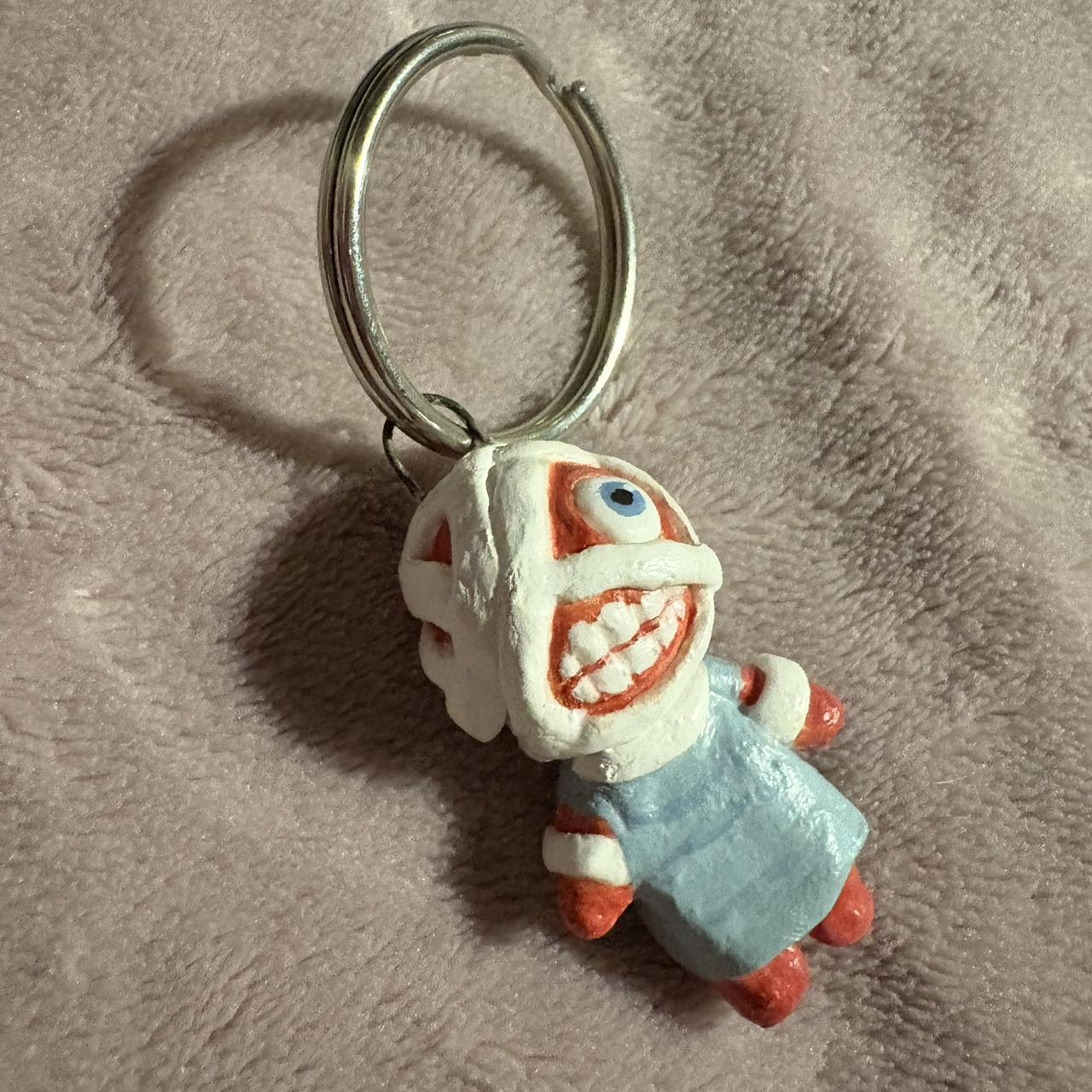 One of a kind Hand-made Mouthwashing Curly keychain... - Depop