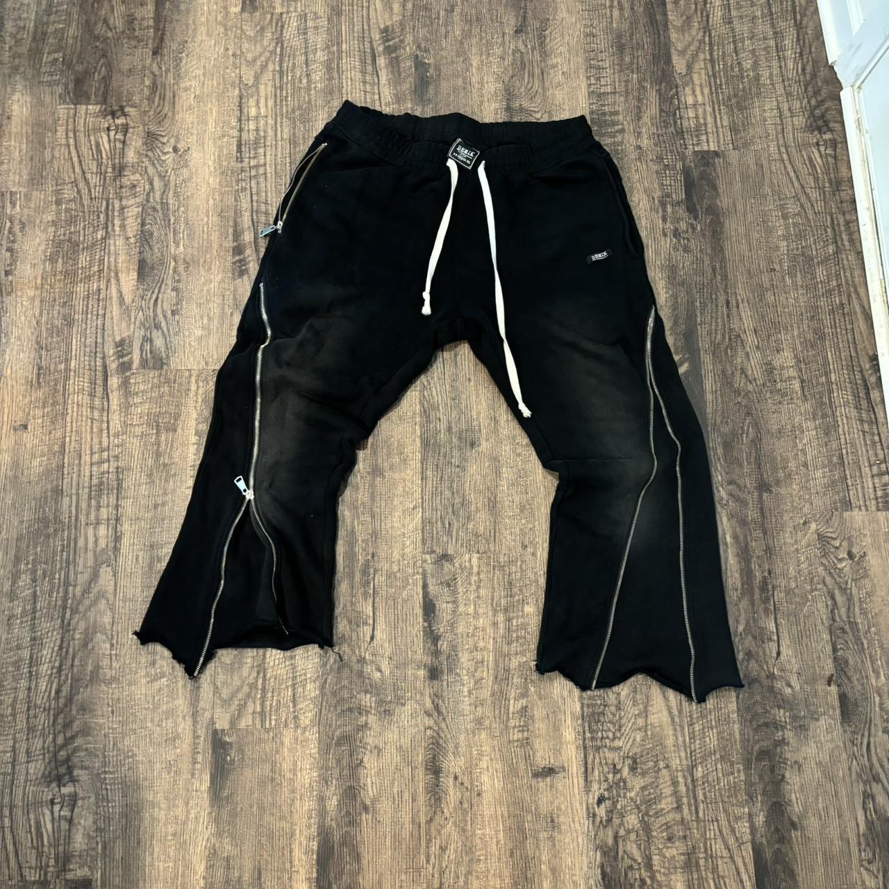 DEMIK ONYX 3X ZIP FLARED SWEATS GREAT CONDITION... - Depop
