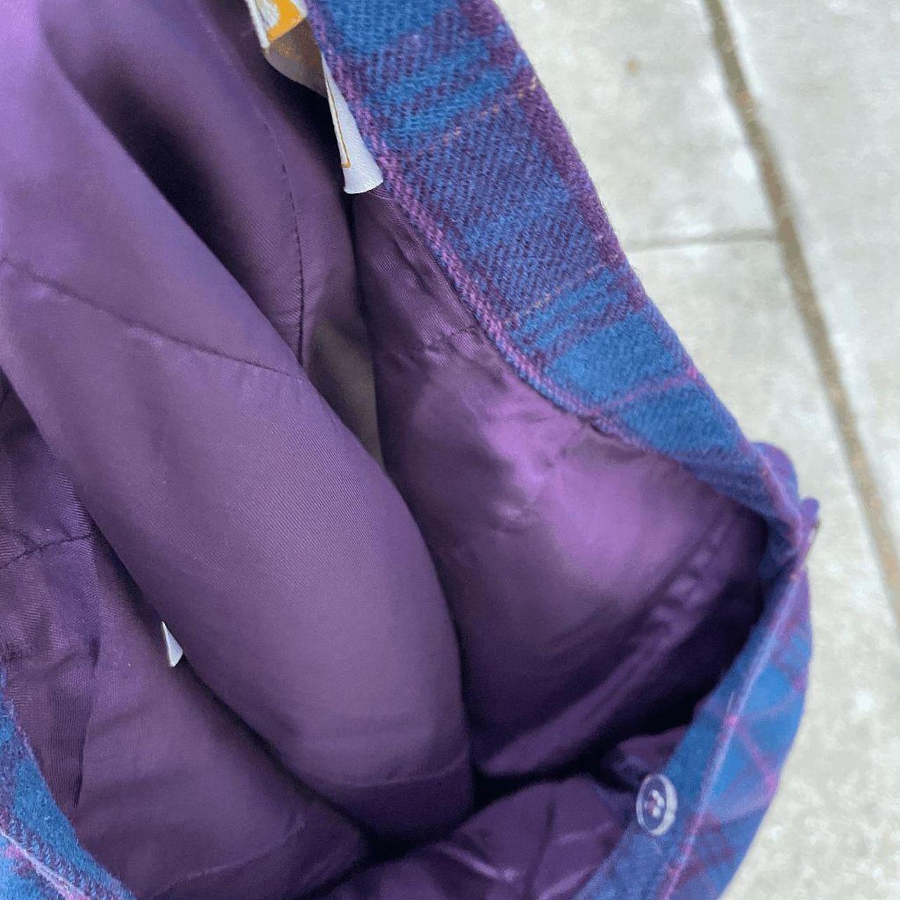 Pendleton Women's Purple and Blue Skirt | Depop