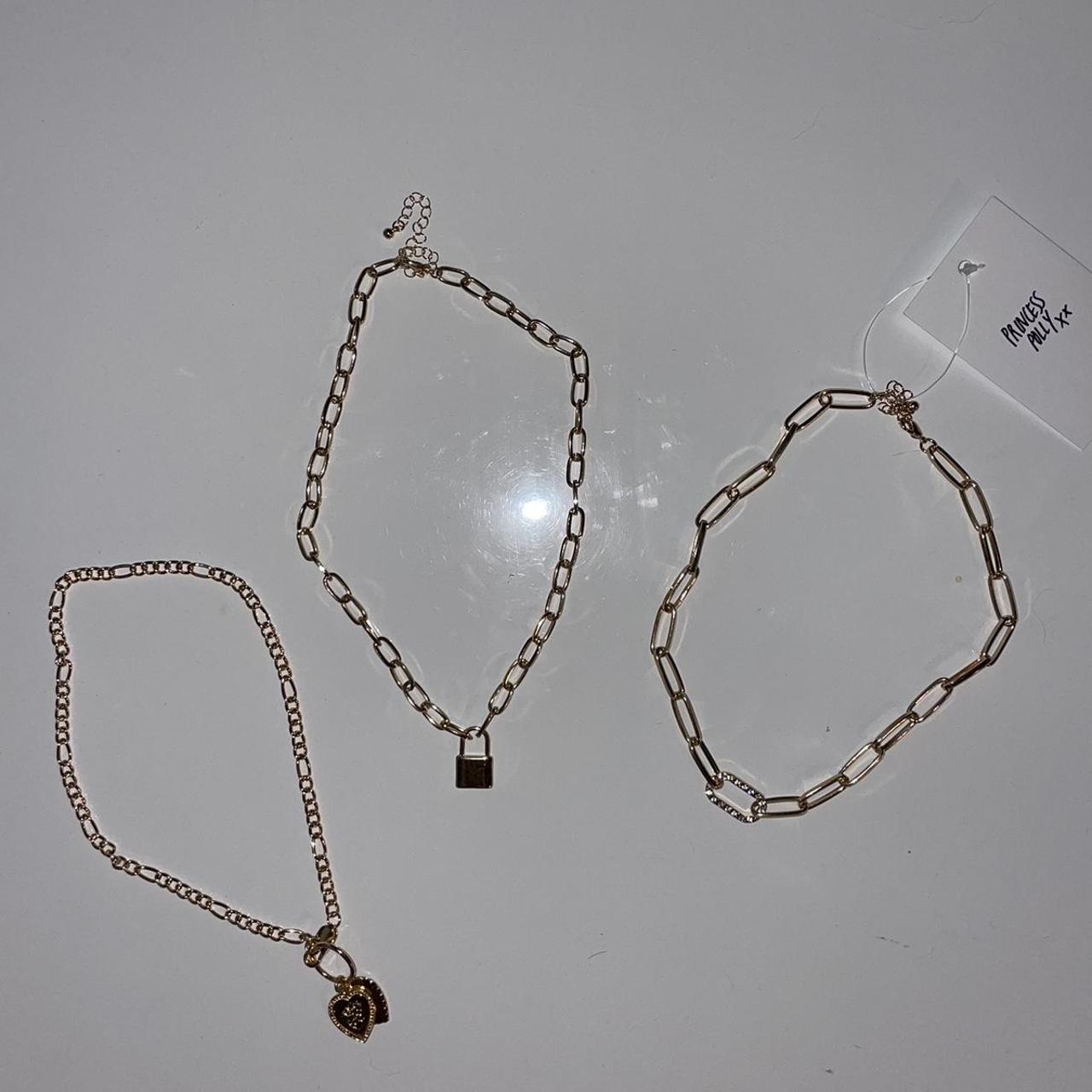 Princess Polly gold chain necklace jewelry brand... - Depop