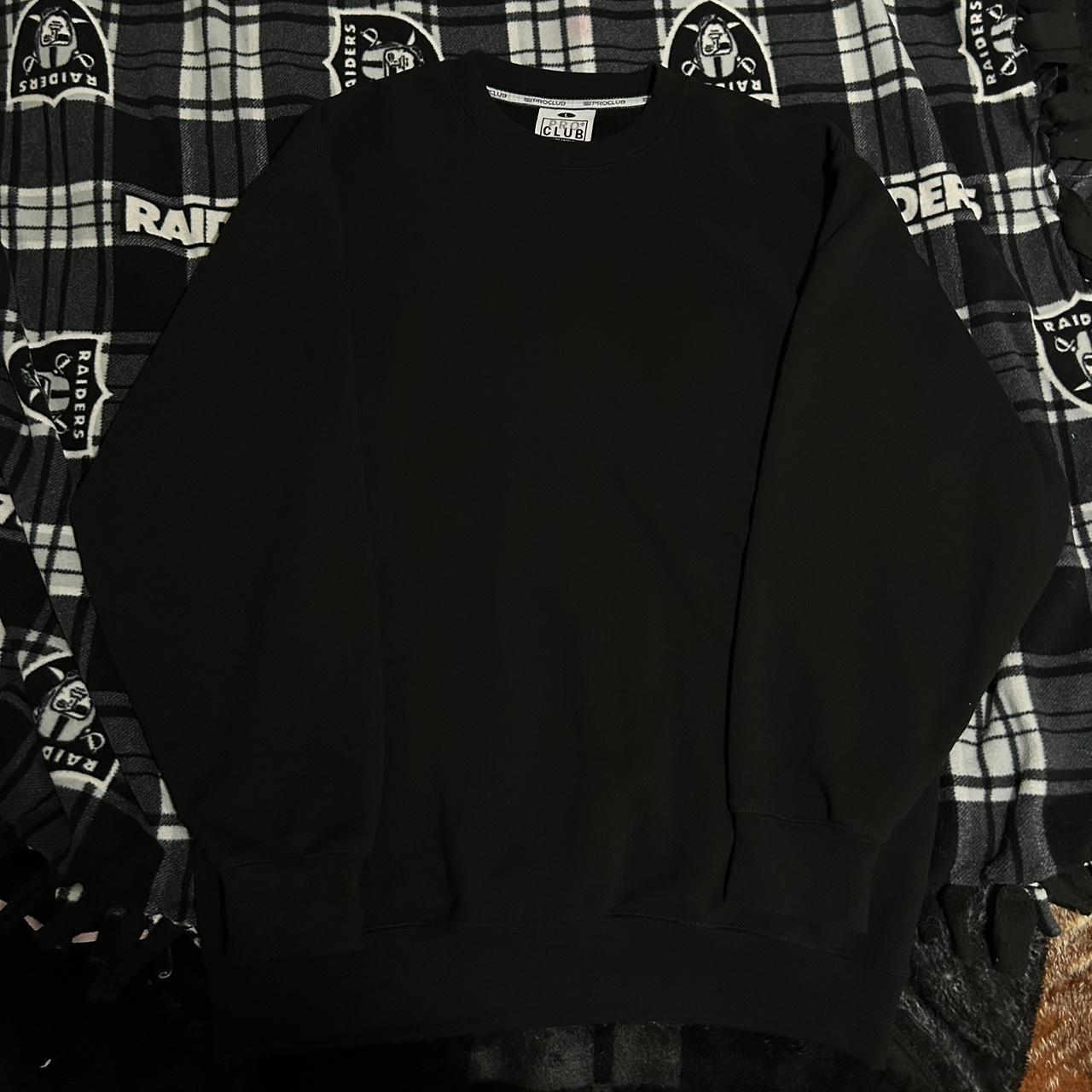 black pro club crew neck literally brand new,... - Depop