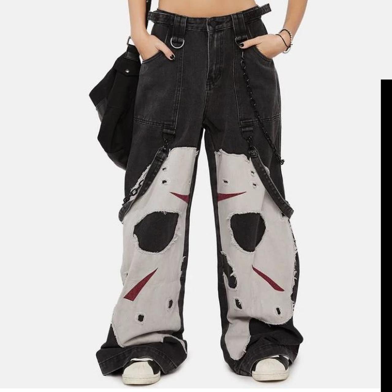 Dollskill Vile Voorhees Horror Baggy Jeans!... - Depop