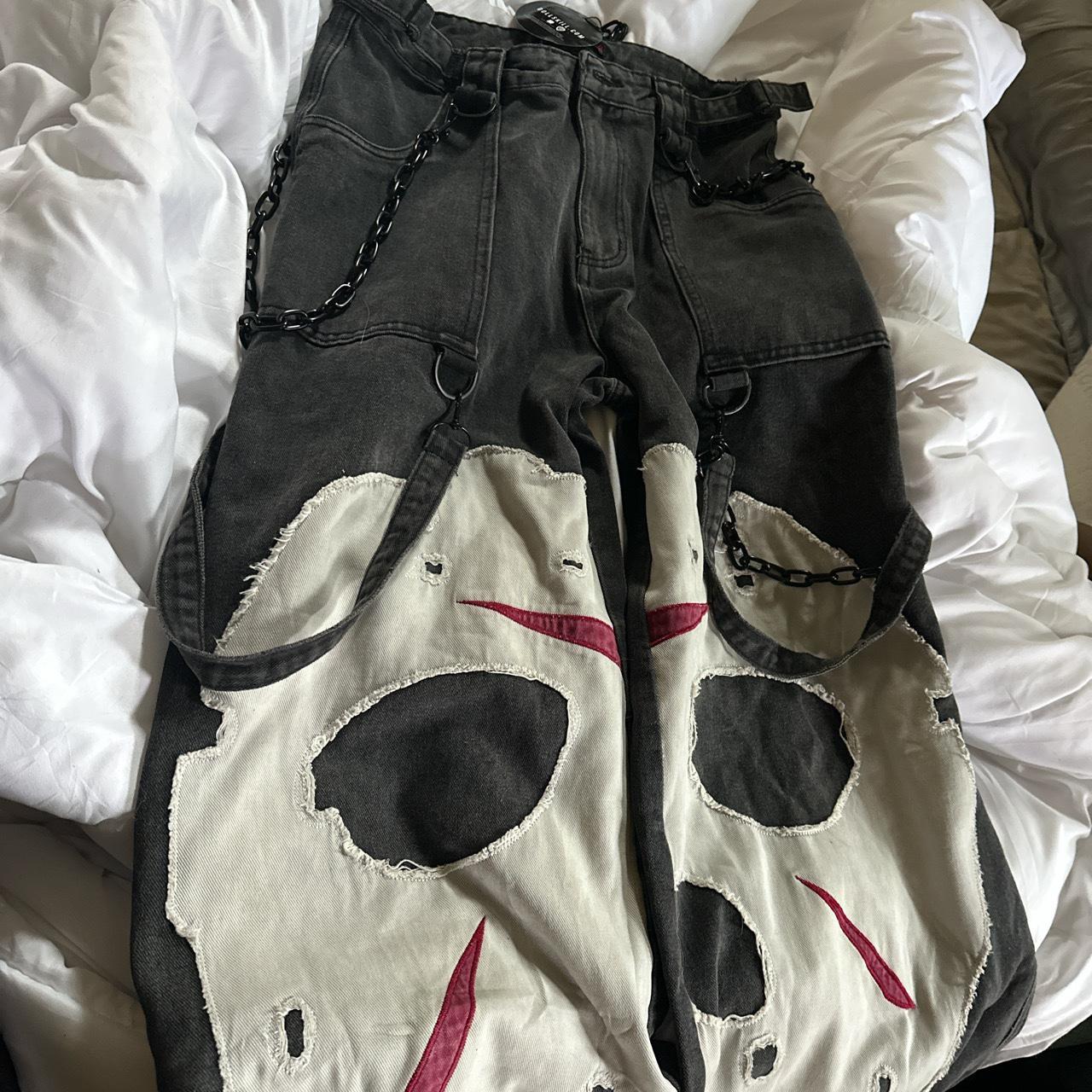 Dollskill Vile Voorhees Horror Baggy Jeans!... - Depop