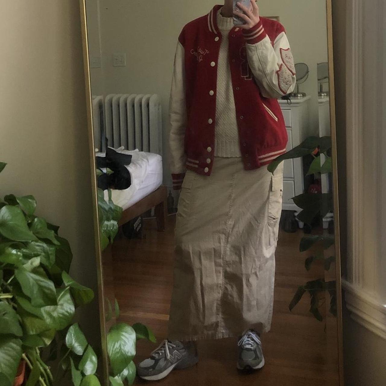 Vintage varsity jacket Brand is True Religion Size... - Depop