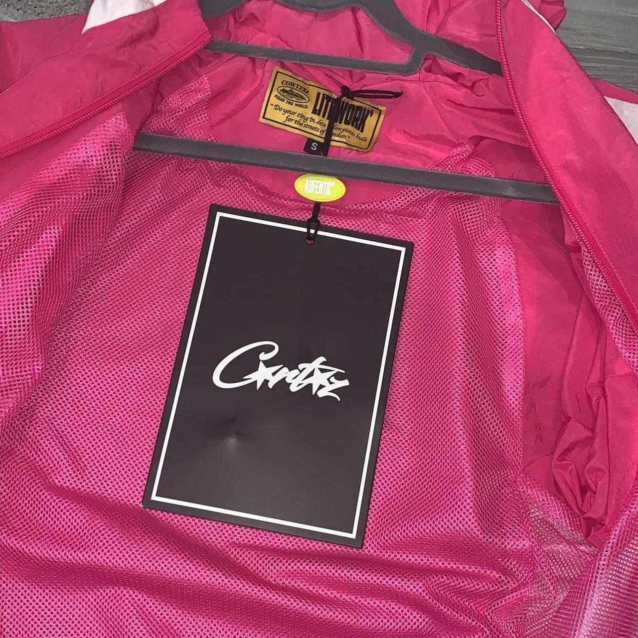 RARE pink corteiz/crtz windbreaker, NEW! with tags!... - Depop