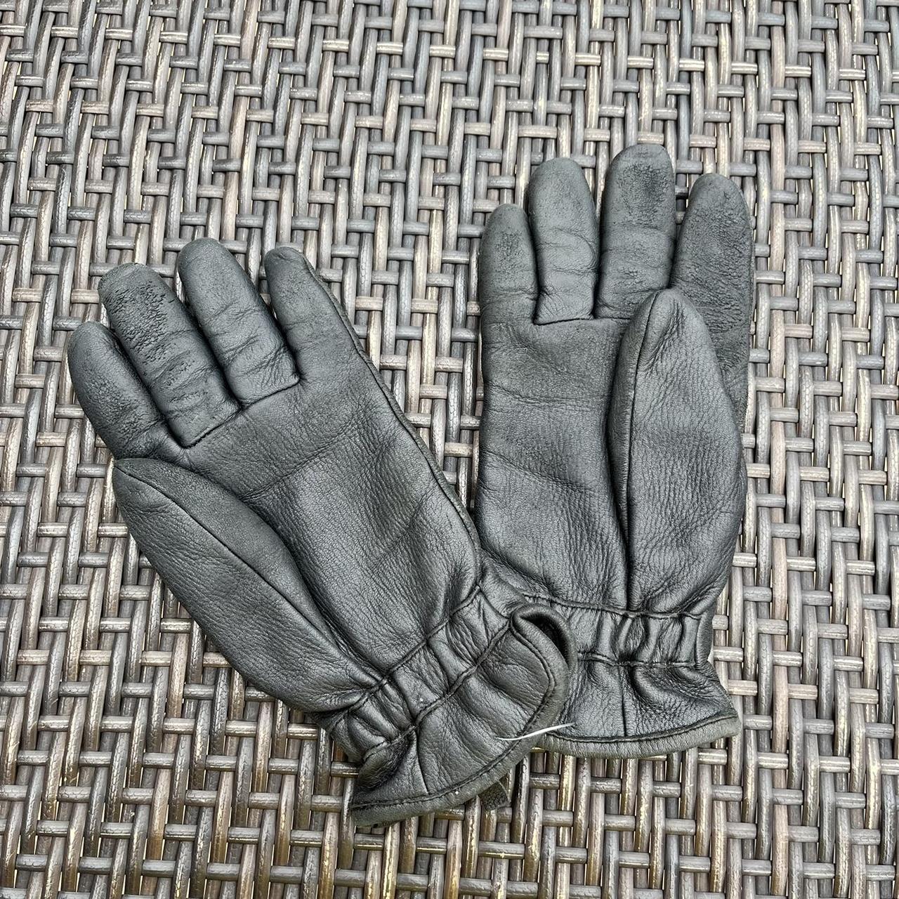 Vintage lined black leather driving gloves No tags... - Depop