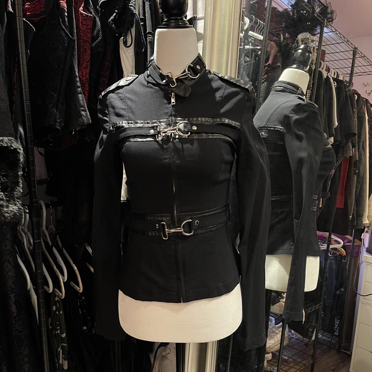 Lip service jacket gangsta pranksta all black Size... - Depop