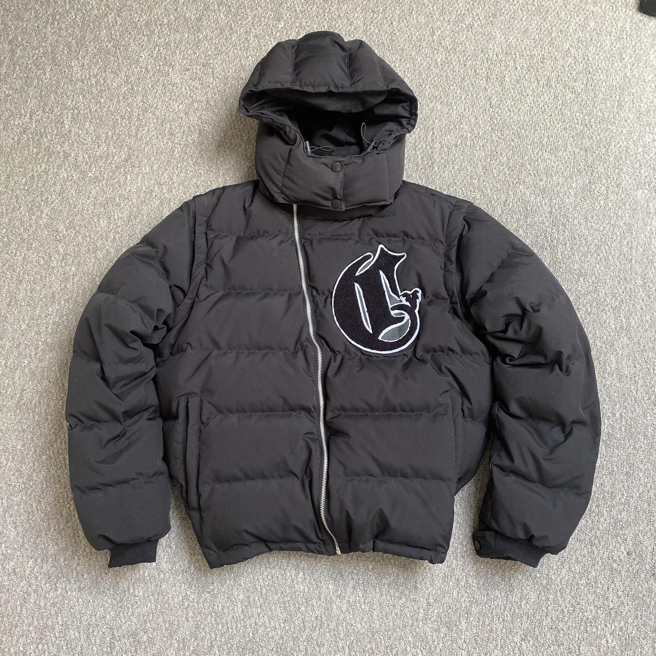 Matte black Corvidae puffer. Size M. Barely... - Depop