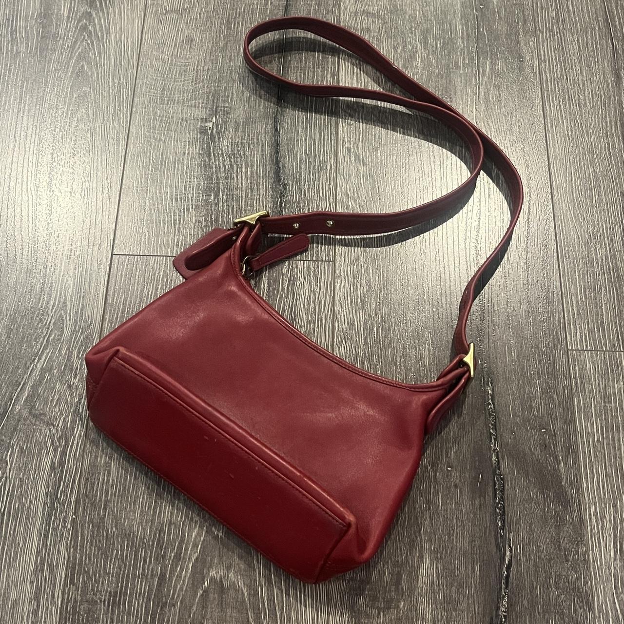 Vintage cherry red Coach bag in really great condition - Depop