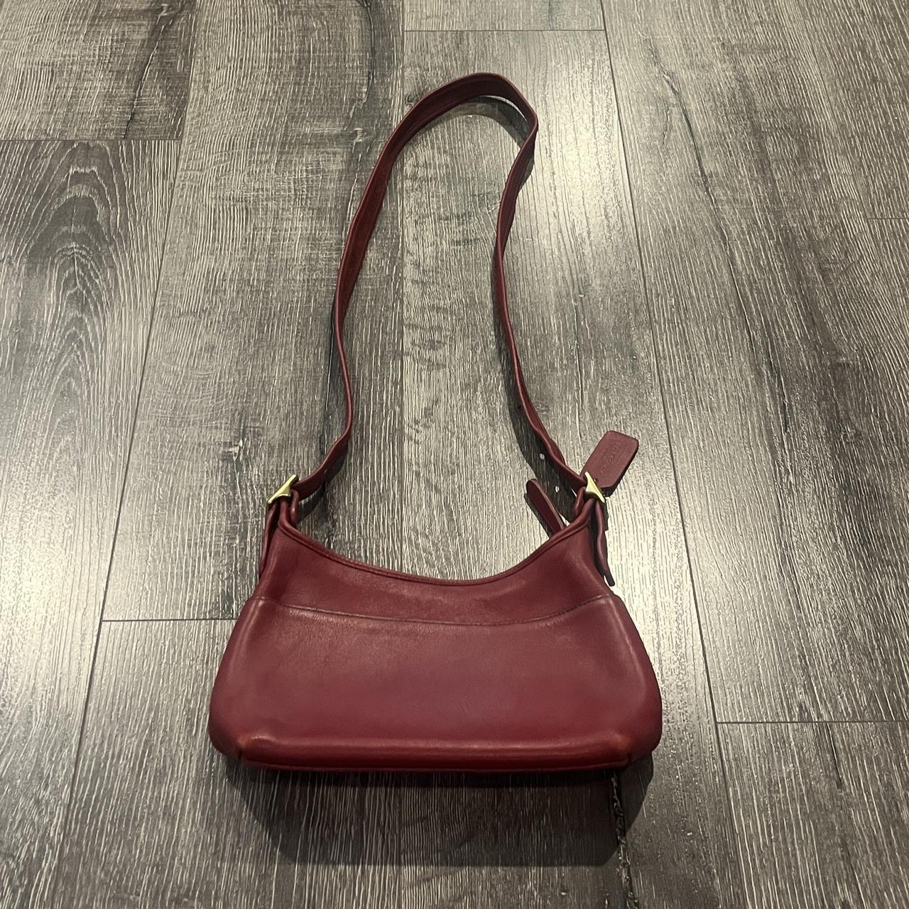 Vintage cherry red Coach bag in really great condition - Depop