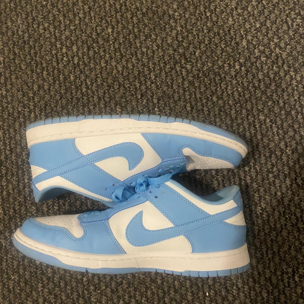 Nike blue and white dunks, never worn perfect... - Depop