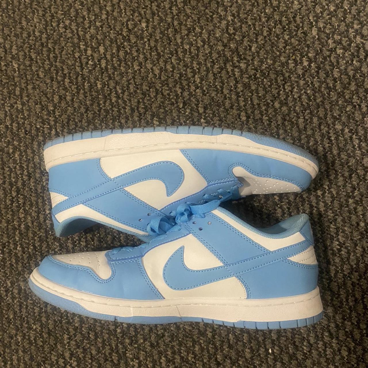 Nike blue and white dunks, never worn perfect... - Depop