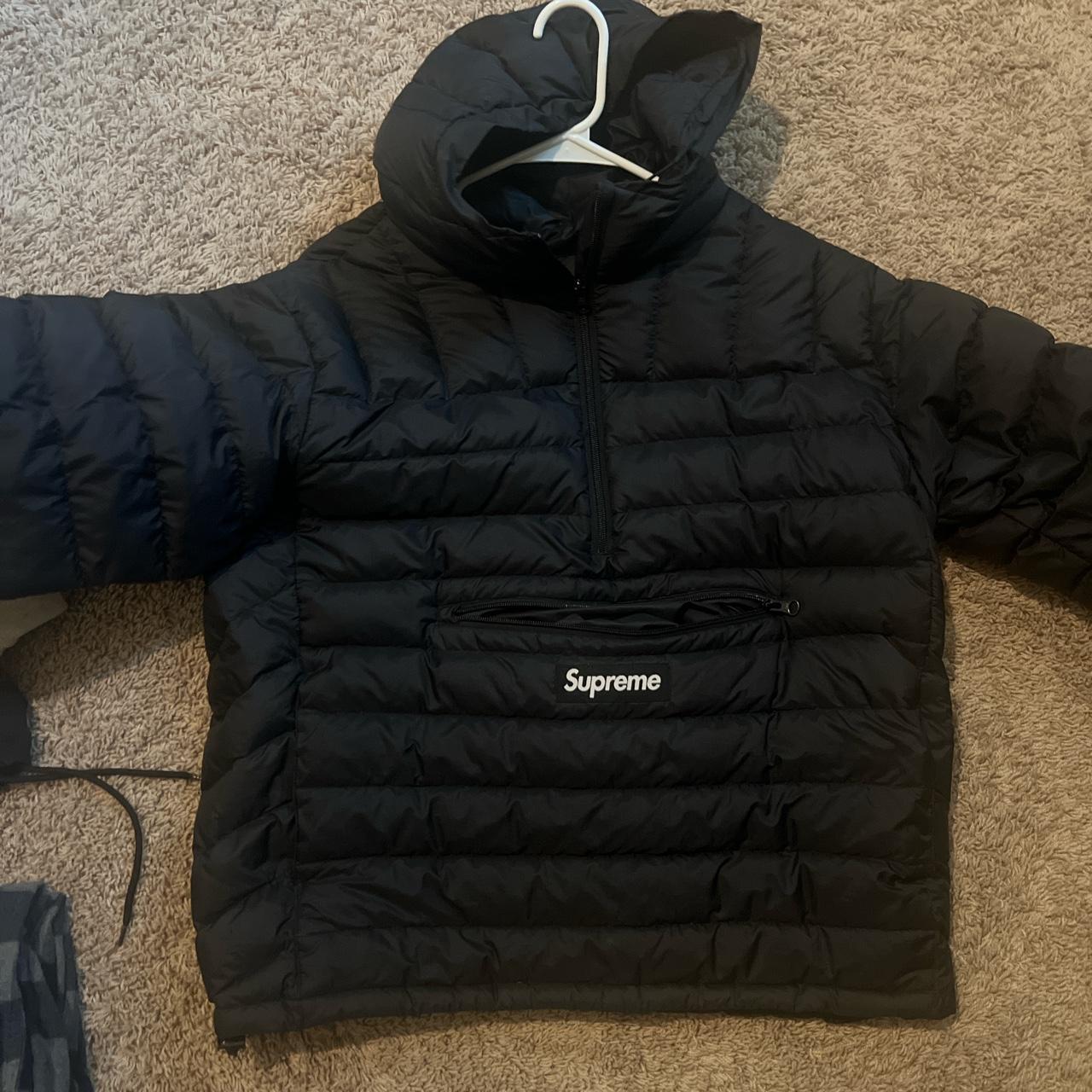 Supreme puffer jacket size small - Depop