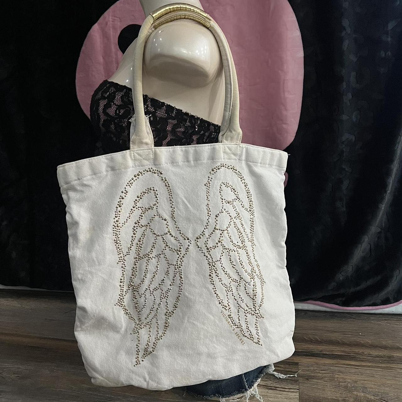 Vintage Victoria’s Secret angel wings tote bag some... | Depop