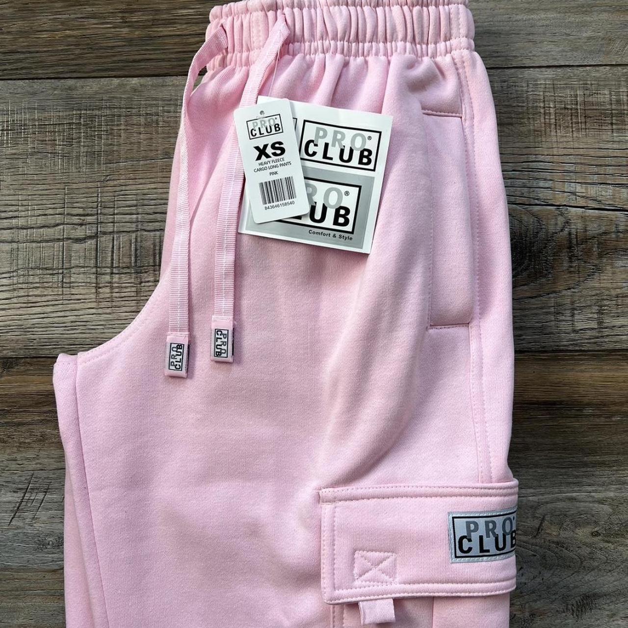 Brand New Light Pink Pro Club Heavyweight Fleece... | Depop