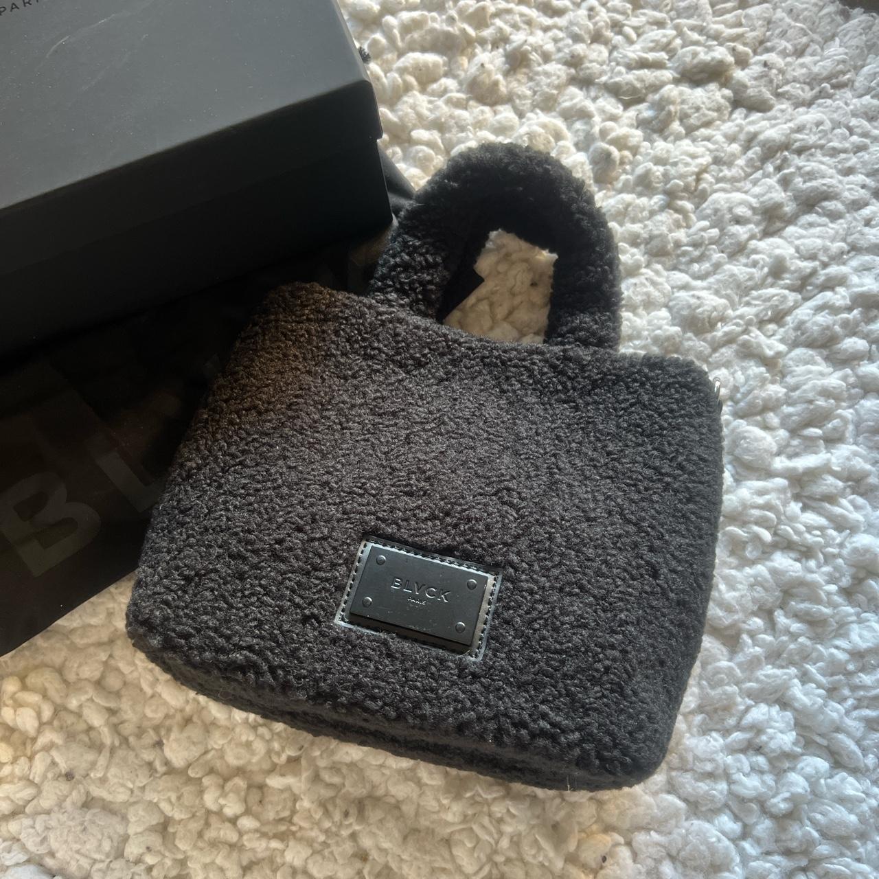 BLVCK shearling bag brand new comes with crossbody... - Depop
