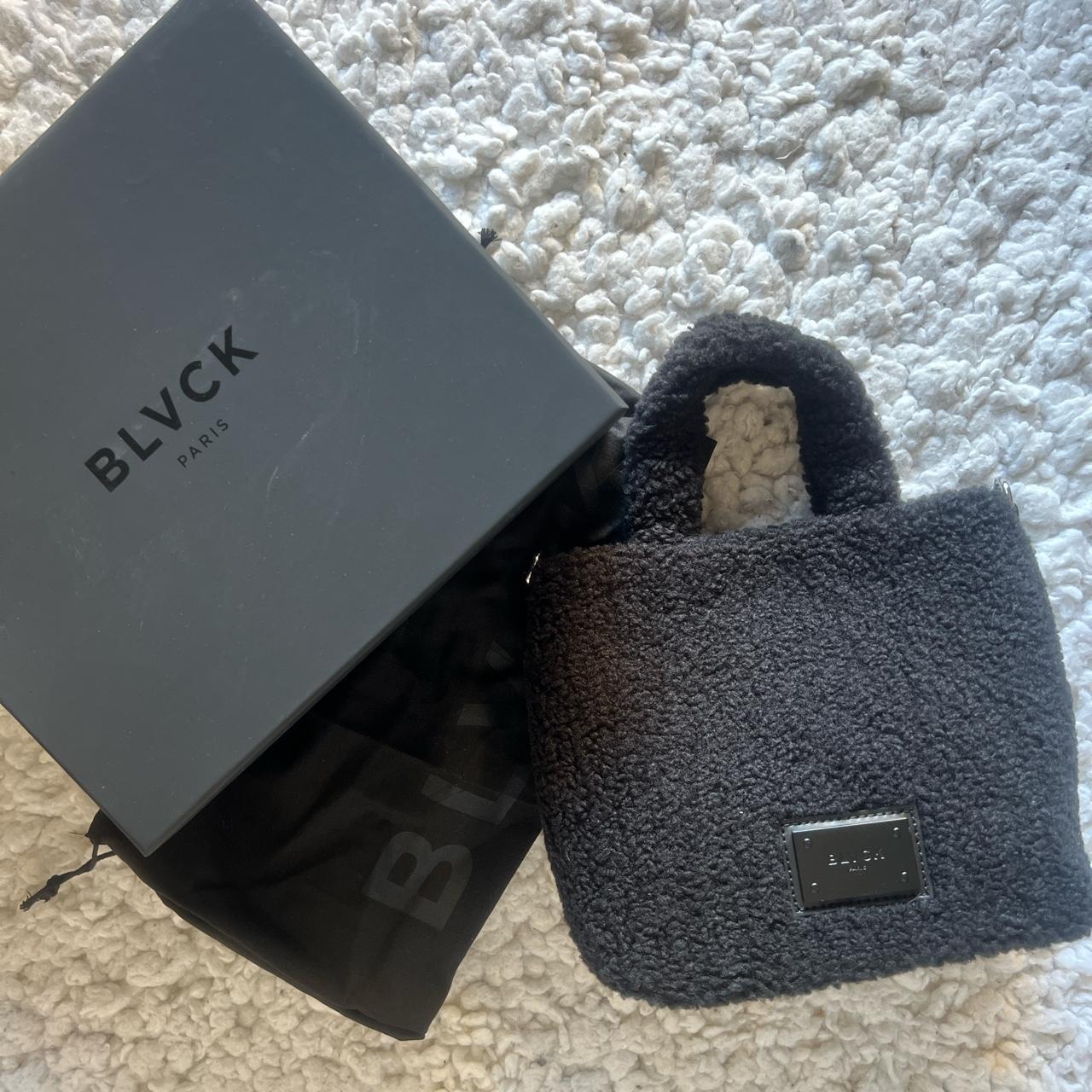 BLVCK shearling bag brand new comes with crossbody... - Depop