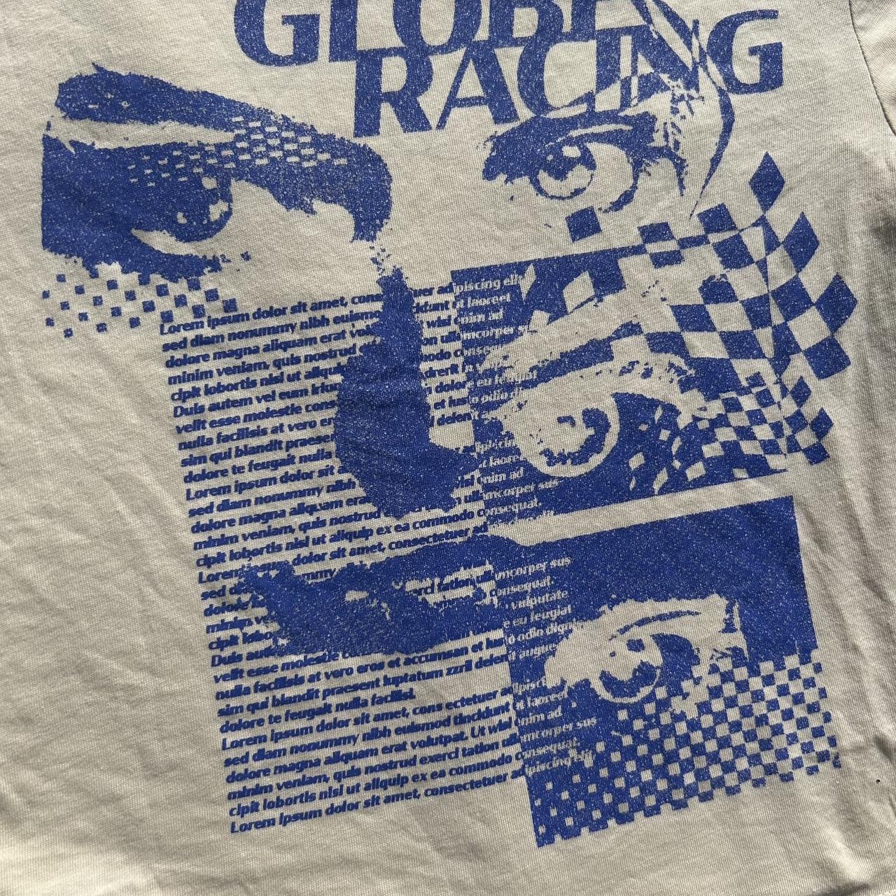 Global Racing crop top Never worn #croptop... - Depop