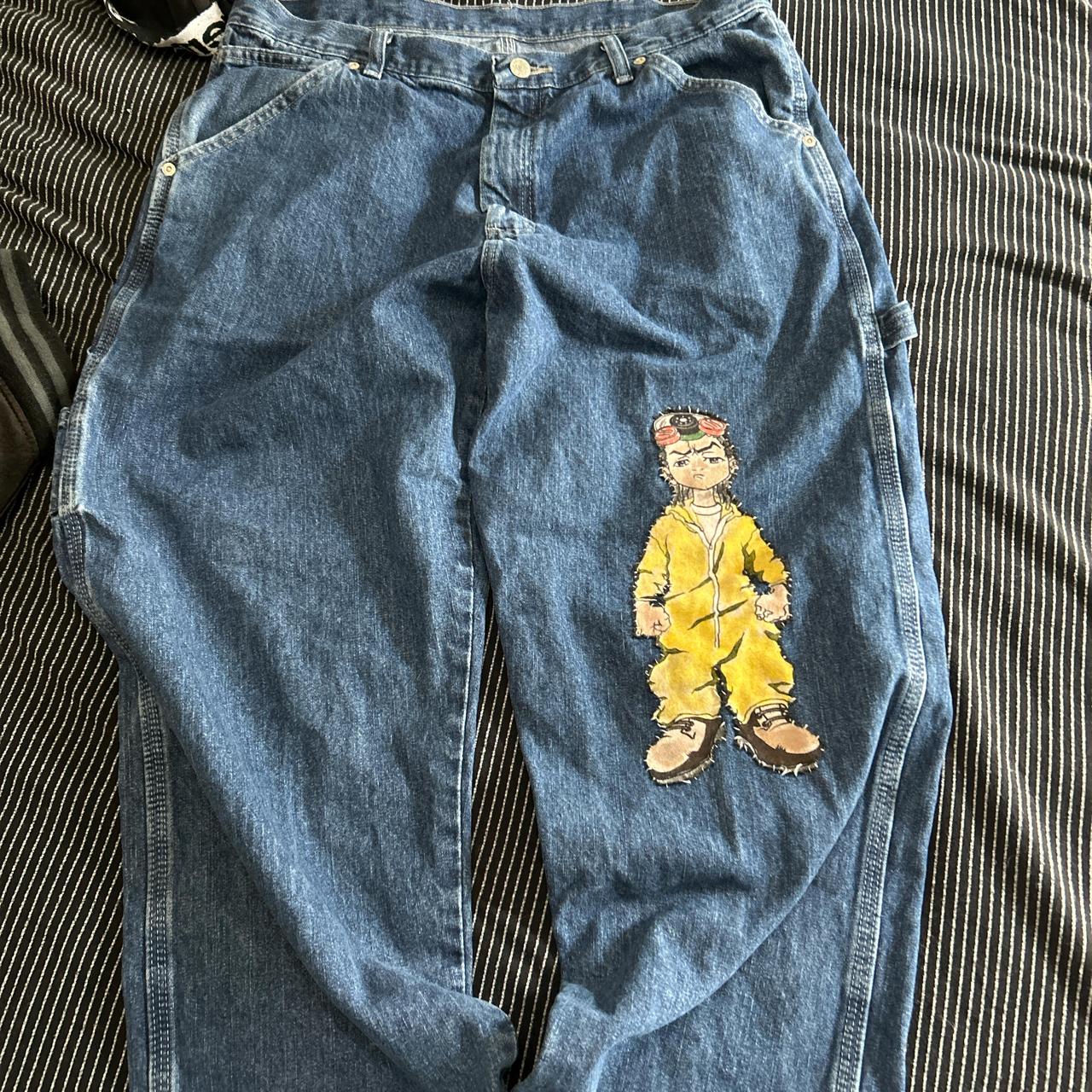 boondocks x breaking bad embroidered denim 1/1 - Depop