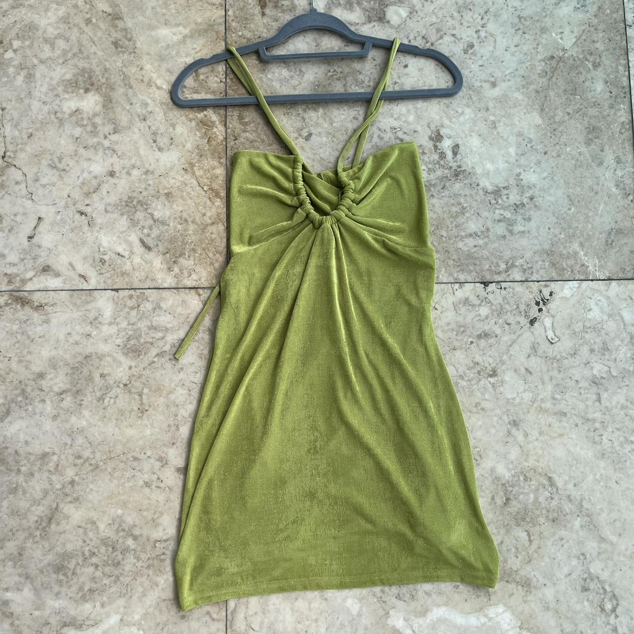 brand new green going out dress!! never been worn,... - Depop