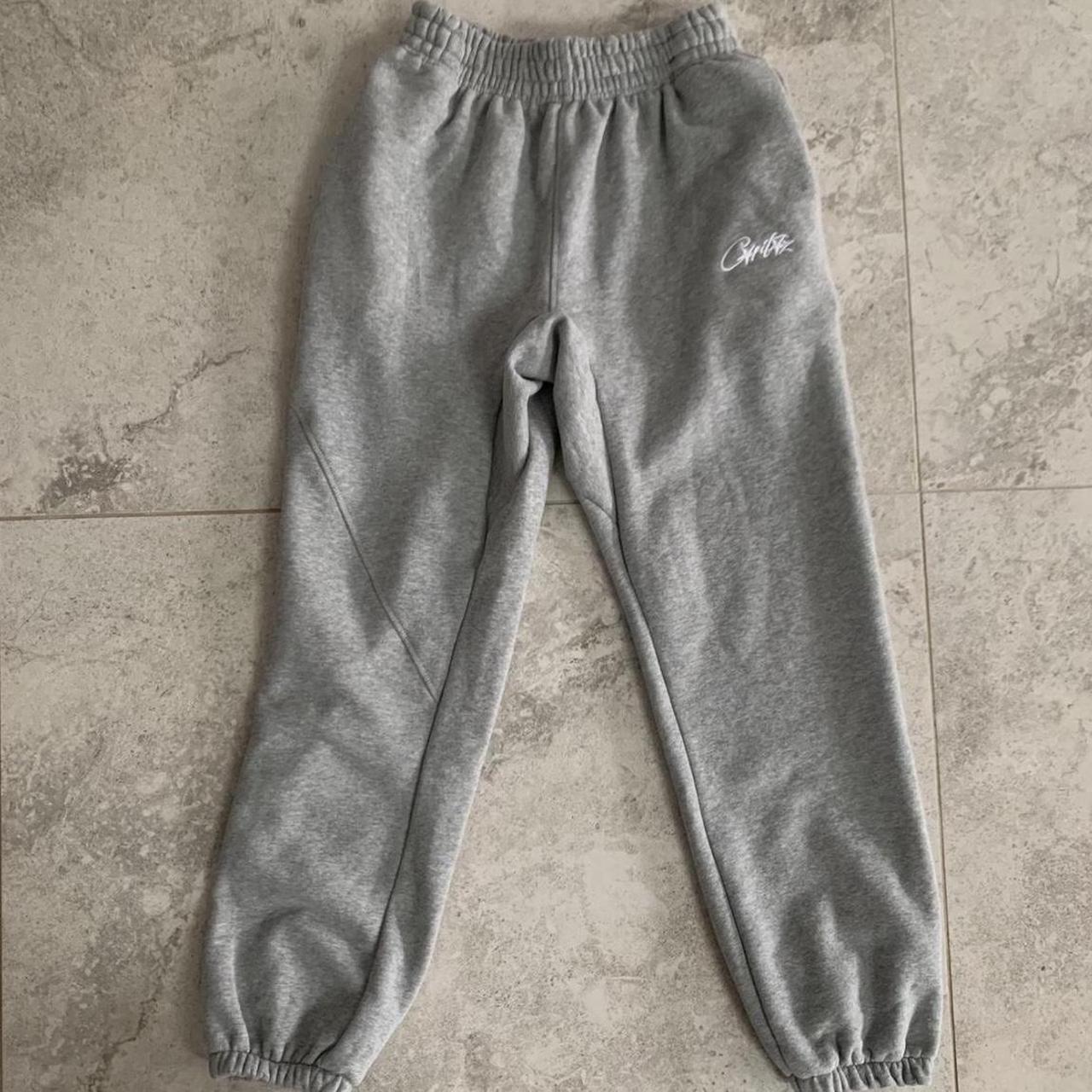 Corteiz HMP grey joggers size small Worn once but... - Depop