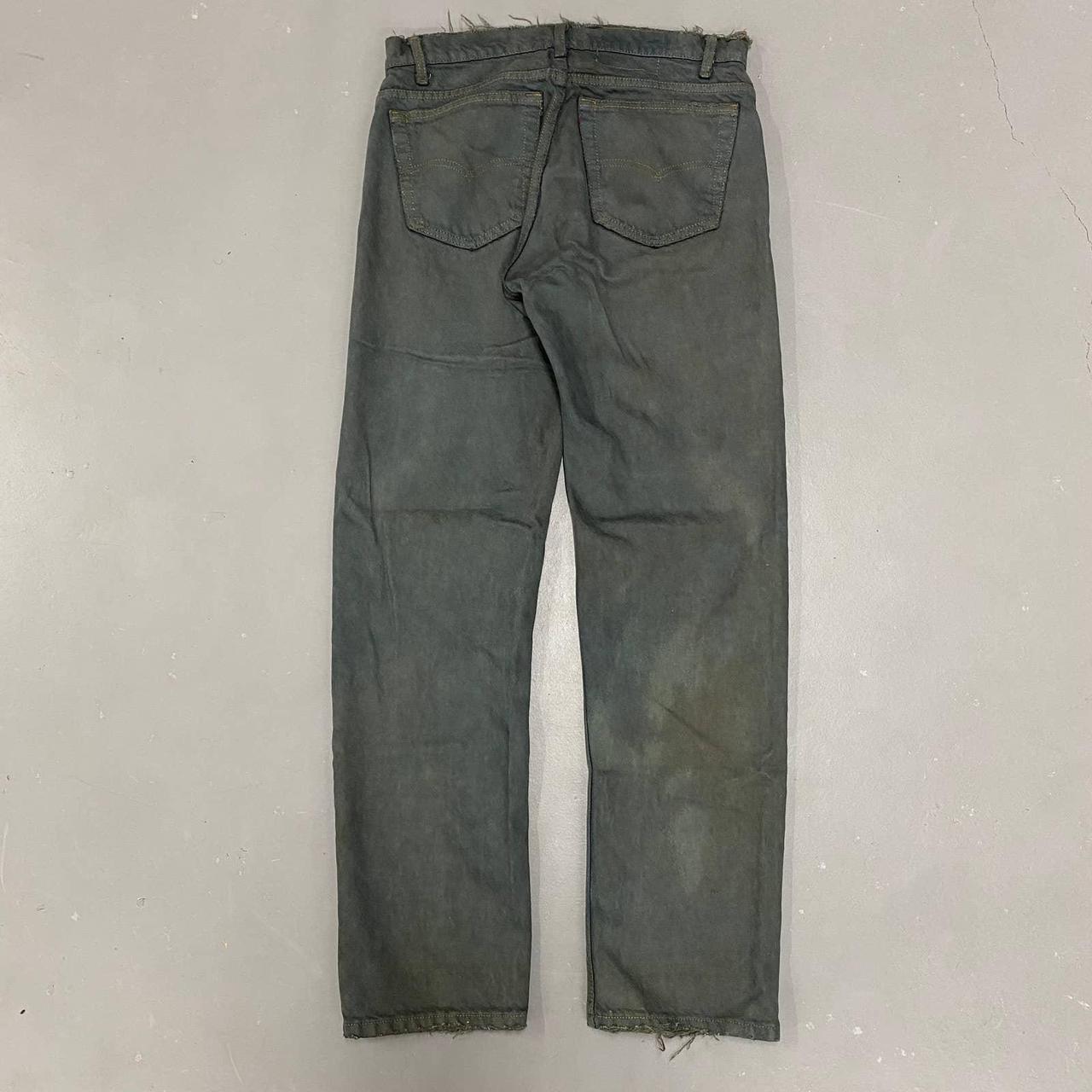 90s Distressed Green Levis 501 Due to the secondhand... - Depop