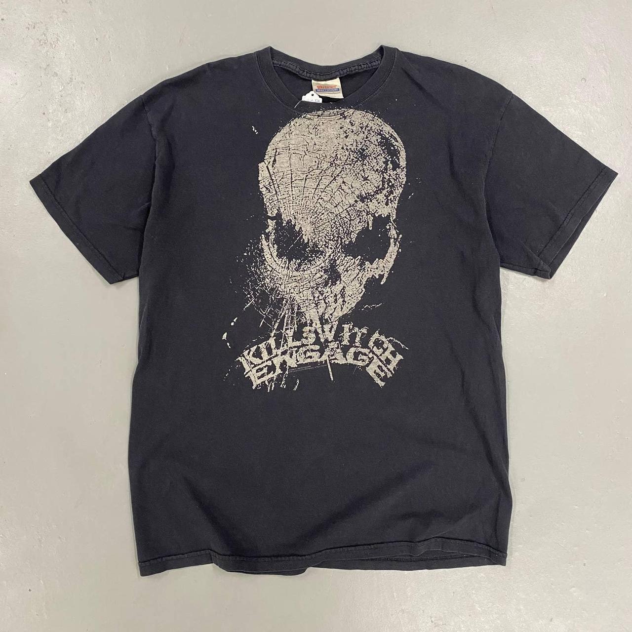 Cyber Y2K Mall Goth Style Skull Tee Due to the... - Depop