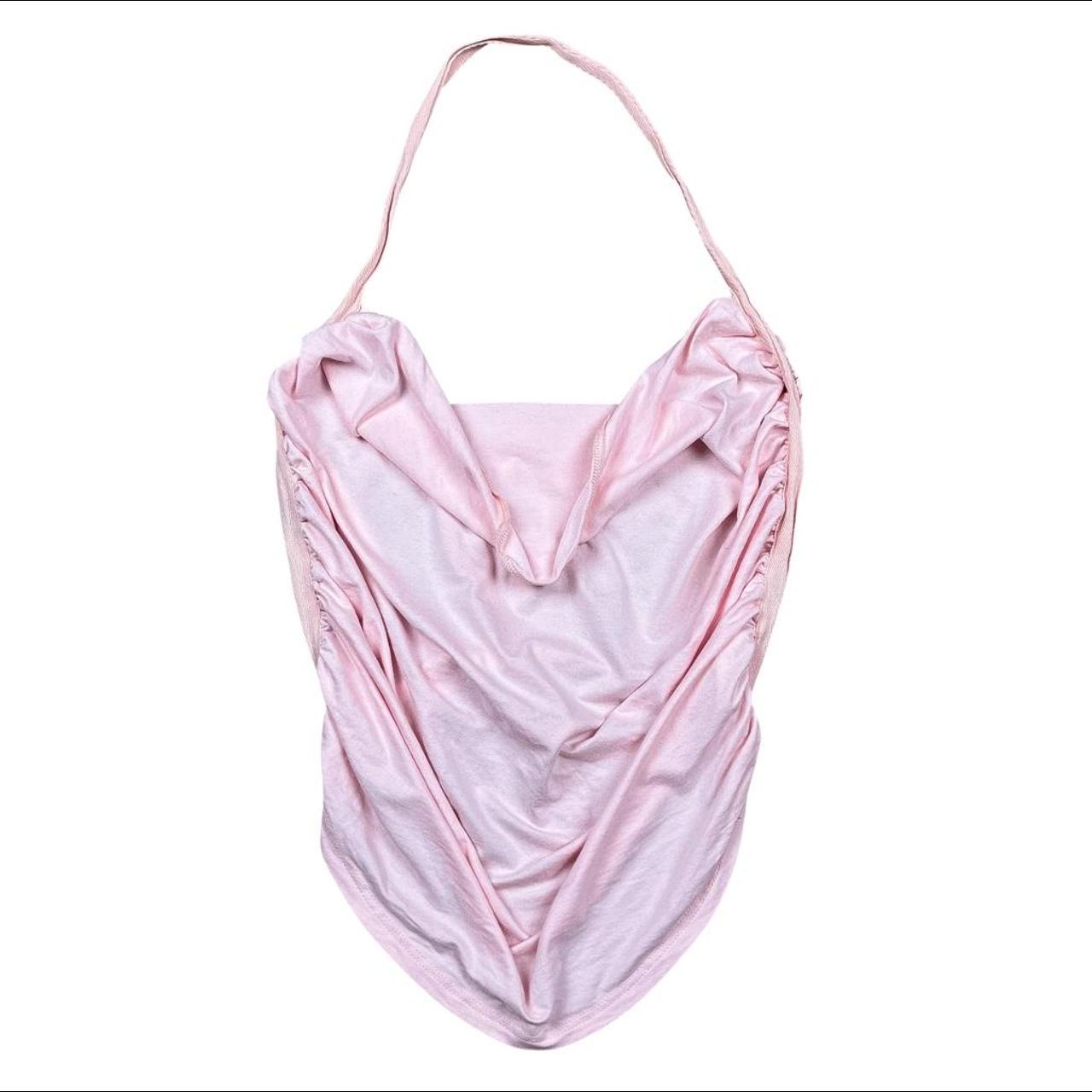 Stunning y2k backless cropped halter top condition... - Depop