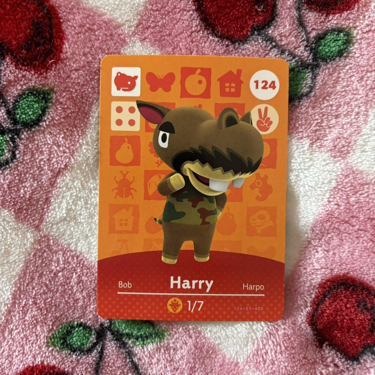 ACNH amiibo card — Harry #124 Animal Crossing New... - Depop