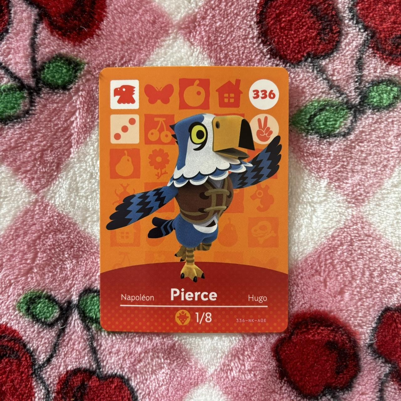 ACNH amiibo card — Pierce #336 Animal Crossing New... - Depop