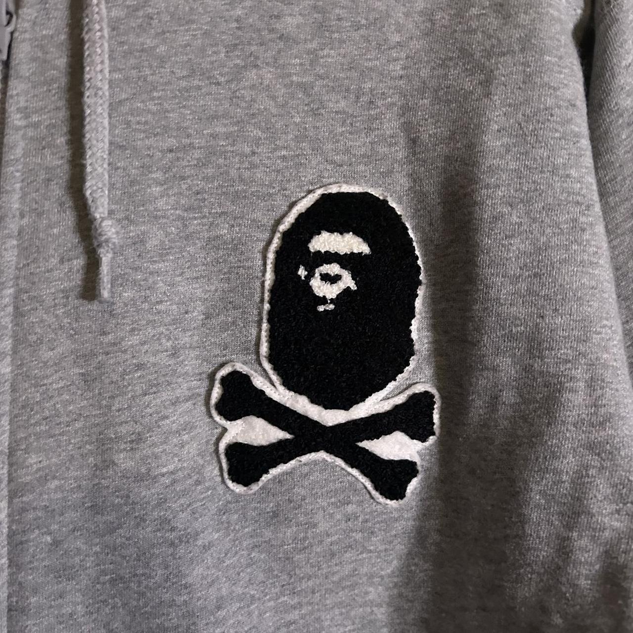 A bathing ape Pirate bape gray ape skull zip up... | Depop