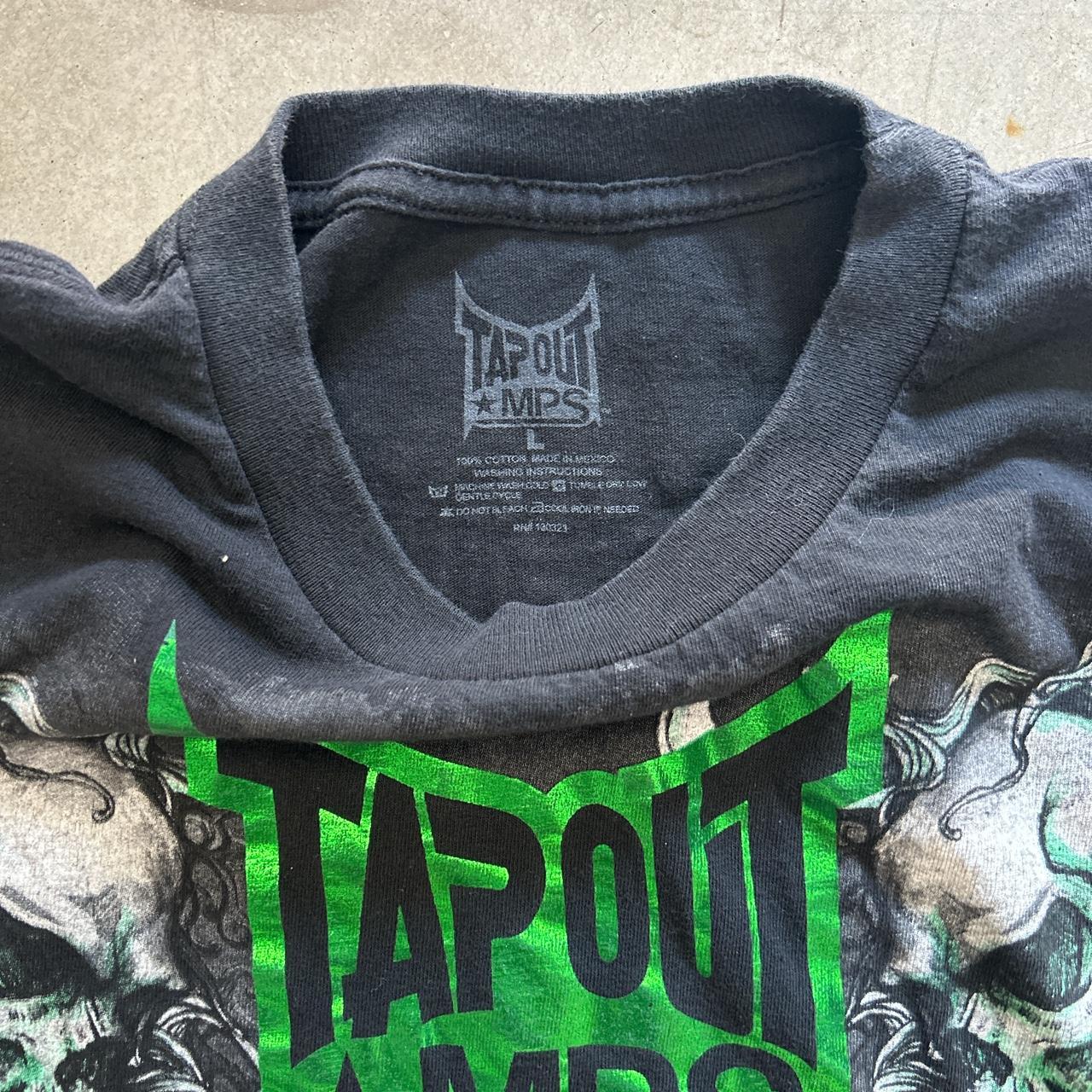 Y2k Tap Out mps mma t shirt size large Measurements... - Depop