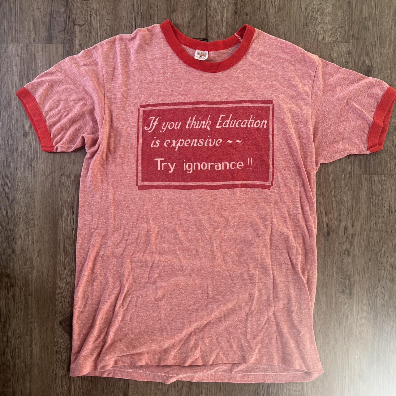 70s Ringer Tee. Hanes No flaws... - Depop