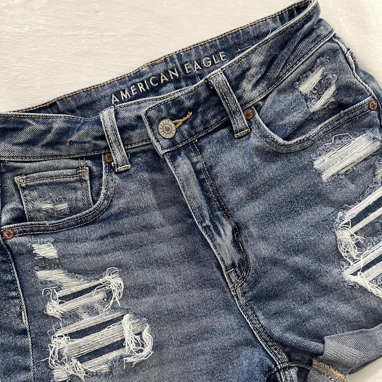 American Eagle Ripped Denim Shorts Sooo cute for... - Depop