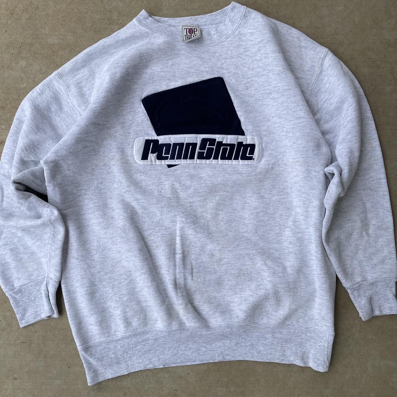early 90s penn state crewneck tagged L fits tts... - Depop