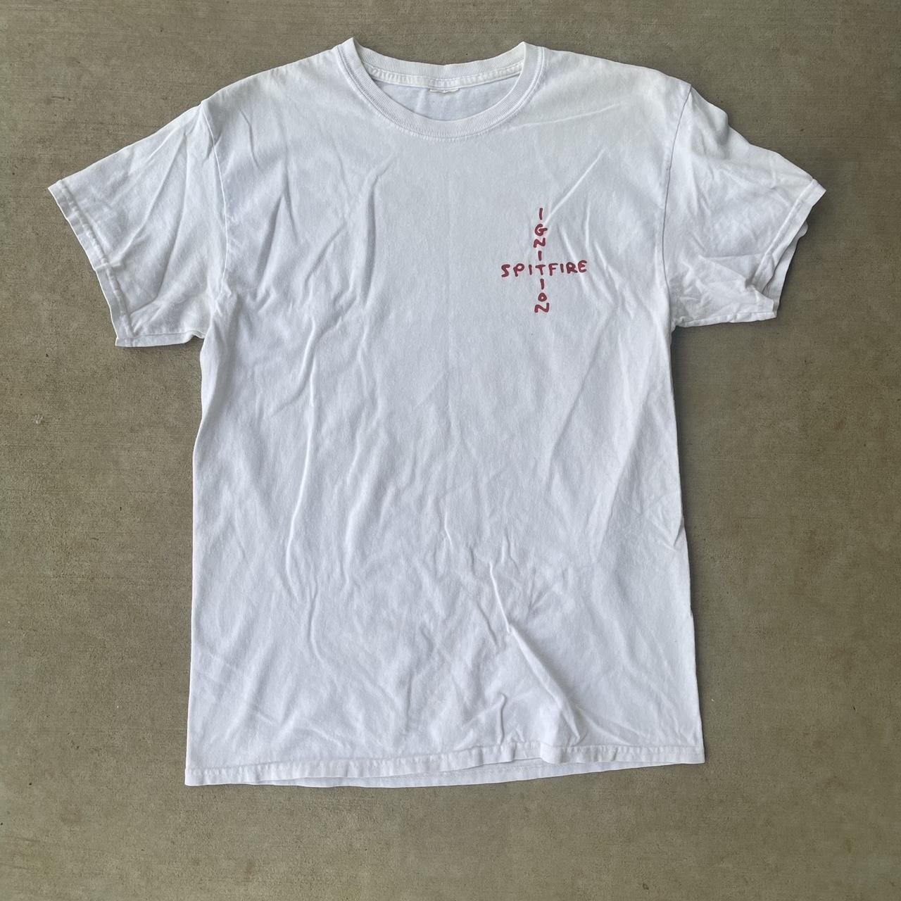 vintage spitfire tee tag is cut fits L 27x18.5 good... - Depop