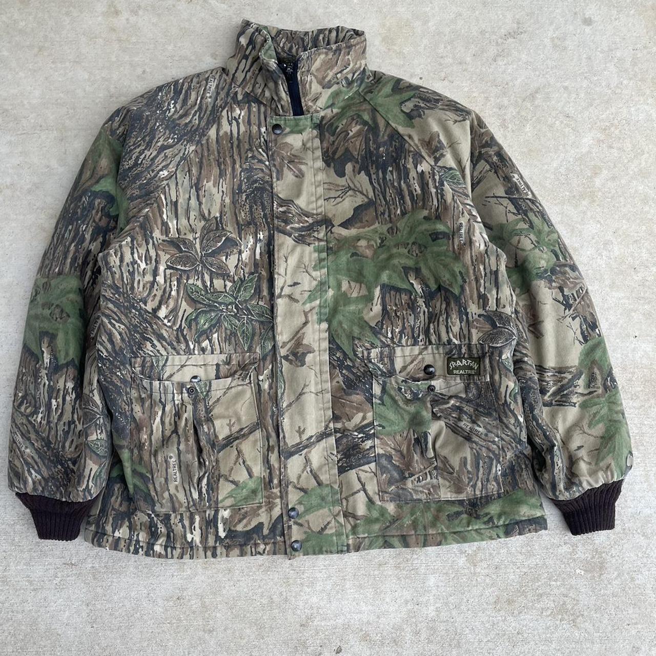 vintage 90s real tree camo jacket tagged L fits tts... - Depop