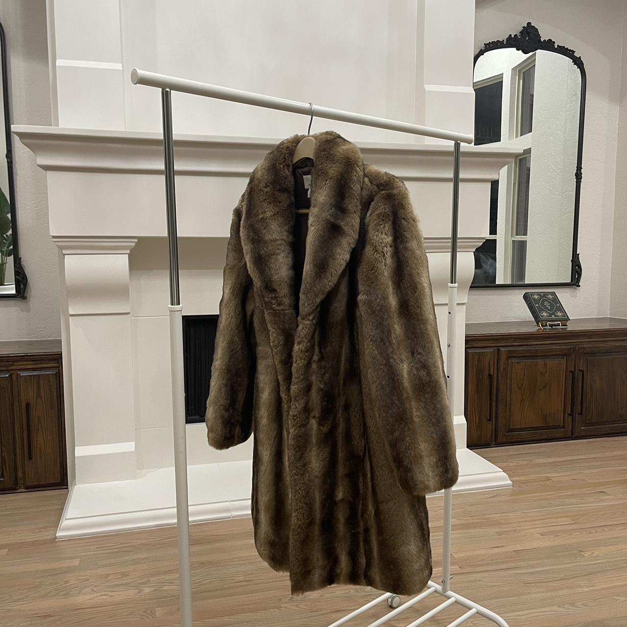 chinchilla fuax- fur coat winter teddy jacket... - Depop