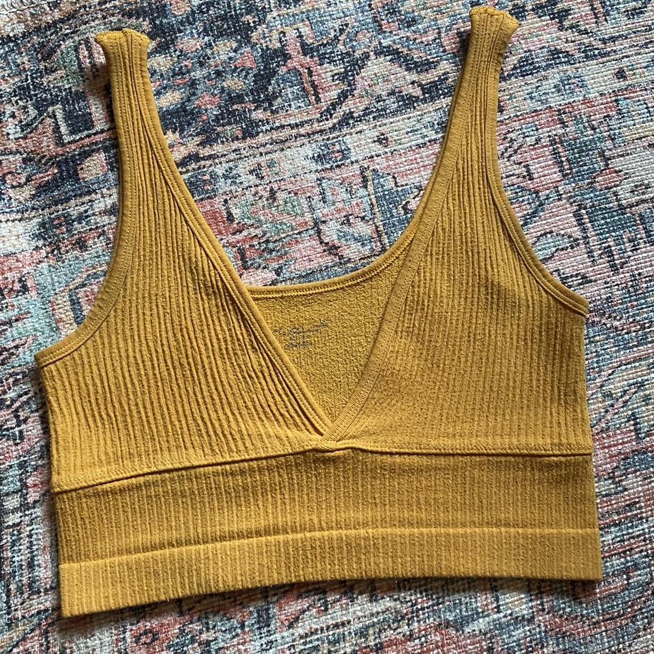 Out from under reversible plunge bralette top in... - Depop