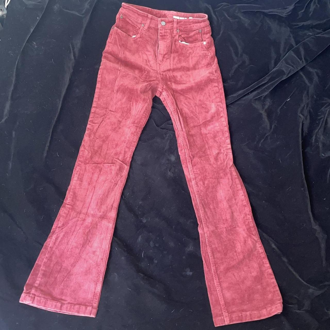 Volcom high waisted flare bootcut jeans suede burnt... - Depop