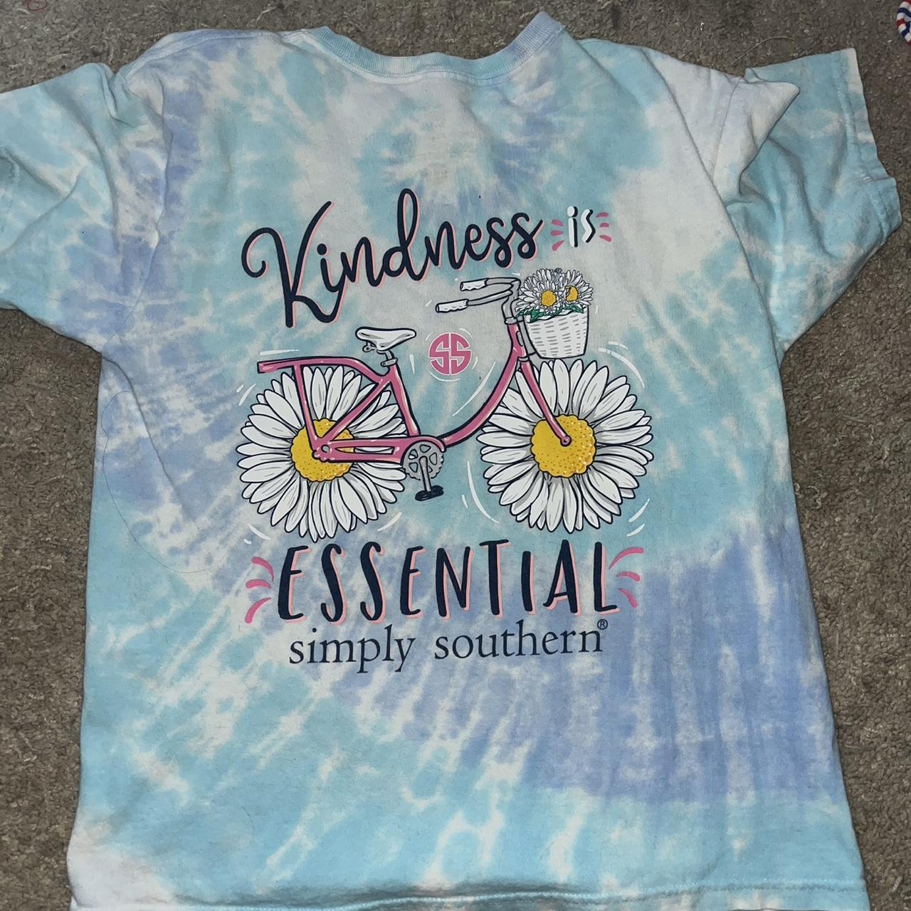 simply southern blue and purple tie dye tshirt | Depop