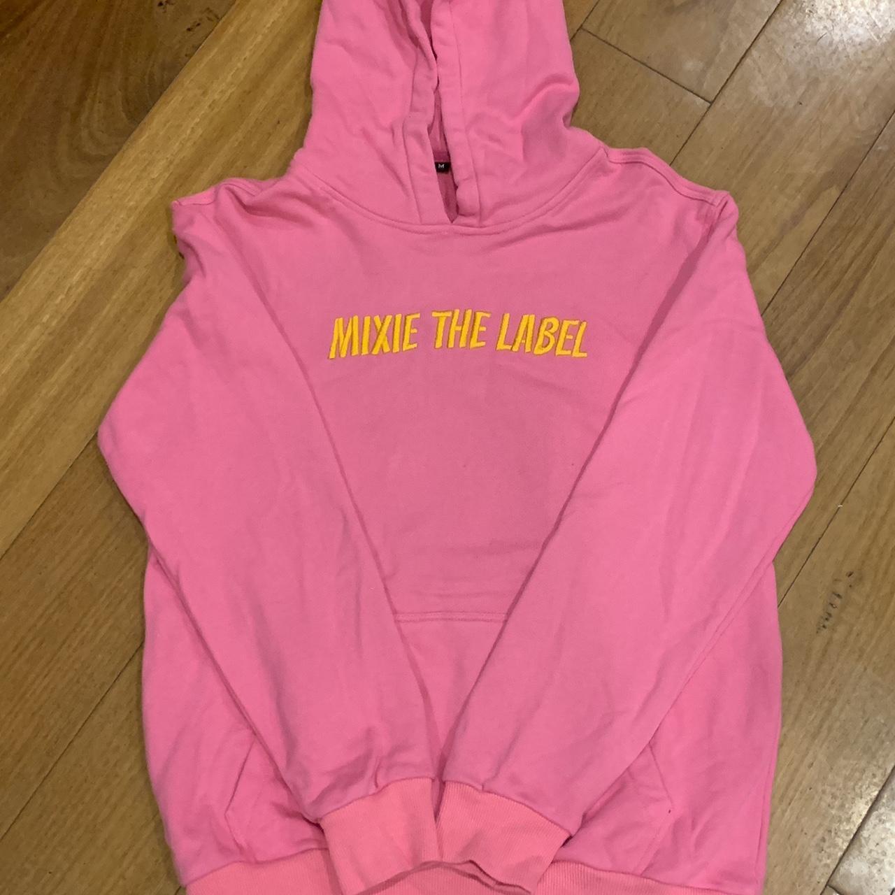 mixie the label print hoodie size M ⭐️ never worn ⭐️... - Depop