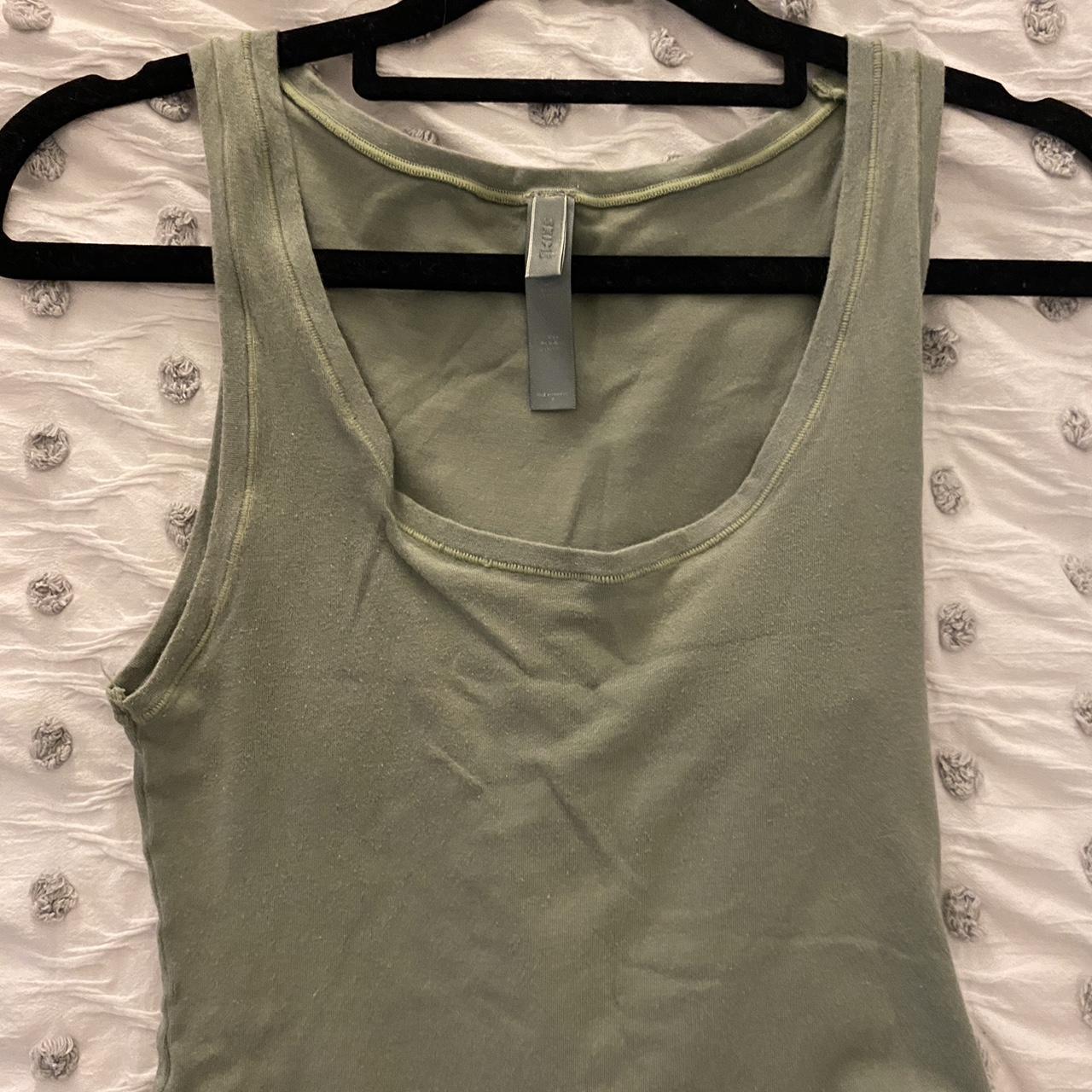 Skims crop top REPOP Size small in perfect... - Depop